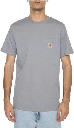 Carhartt Work in Progress Homme, Tops, Gris, Taille: M T-Shirt Col Rond