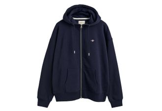 GANT Sweater Damen Sweatjacke Baumwolle SHIELD ZIP HOODIE