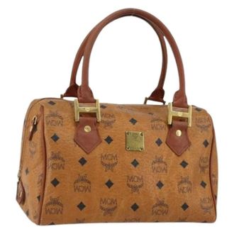 MCM Sac &agrave; main Pre-owned - Femme - Pre-owned - Brun - Taille: ONE Size