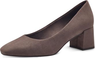 Marco Tozzi Damen Pumps mit Blockabsatz Vegan, Braun (Pepper), 41 EU