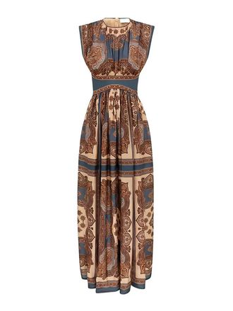Zimmermann Maxi Robe - Marron
