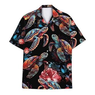 Keephen TangoDS Nouveaut&eacute; Cool Impression 3D Hawaiian Chemise pour Femmes Hommes Col Revers Manches Courtes Boutonn&eacute;e Chemises F&ecirc;te Aloha Chemises