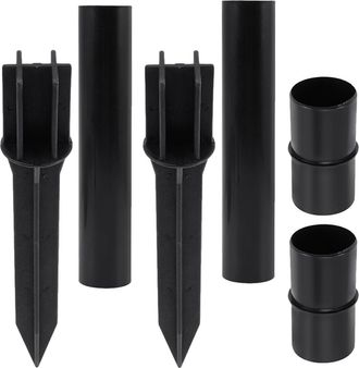 Yarnow Solarleuchten Erdspie&szlig; 6 St&uuml;ck Kunststoff Ersatzst&auml;be mit Verbindungsst&uuml;cken und Bodenclips f&uuml;r Au&szlig;enbeleuchtung im Garten und der Terrasse