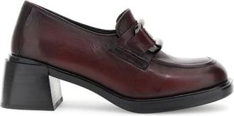 Caf&egrave;noir Mocassins en Cuir avec Pince, pour Femme, Couleur Rouge, Taille 40