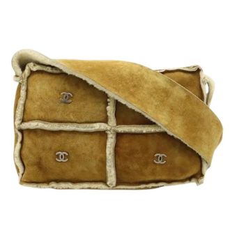 Chanel Sac bandouli&egrave;re en mouton Pre-owned - Femme - Pre-owned - Brun - Taille: ONE Size