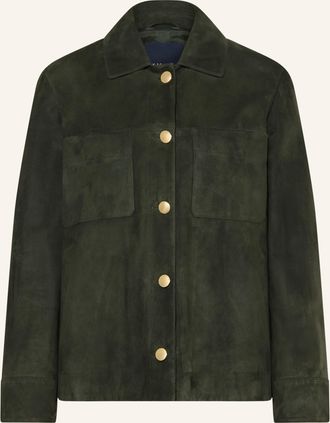 Max Mara Lederjacke Abisso gruen
