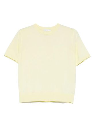 Patrizia Pepe t-shirt en maille - Jaune