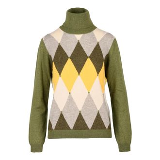 Ballantyne Kaschmir Rollkragenpullover - - Knitwear - Damen - Mehrfarbig - S