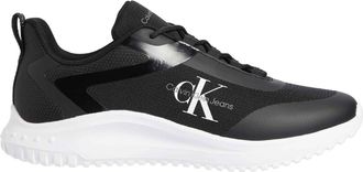 Calvin Klein Jeans Herren Runner Sneaker Sportschuhe, Schwarz (Black/Bright White), 43