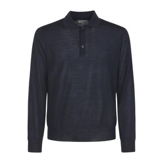 Canali Blaue Pullover f&uuml;r M&auml;nner - - Tops - Herren - Blau - M