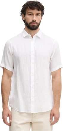 A|X Armani Exchange Regular Fit Leinenhemd - - Shirts - Herren - Wei&szlig; - M