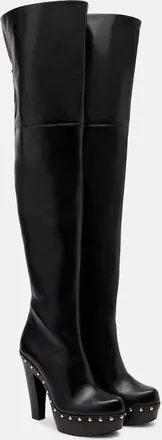 Chloé Chloé Verzierte Overknee-Stiefel Lola aus Leder