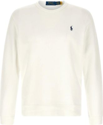 Polo Ralph Lauren Homme, Sweatshirts et sweats &agrave; capuche, Blanc, Taille: 2XL Loopback Crewneck SweaT-shirt