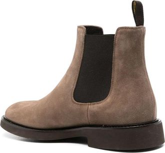 Doucal's Suede Chelsea Boot - Brown