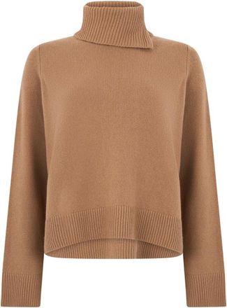 Vince Pull &agrave; col roul&eacute; - Femme - Pulls - Brun - Taille: 40 FR