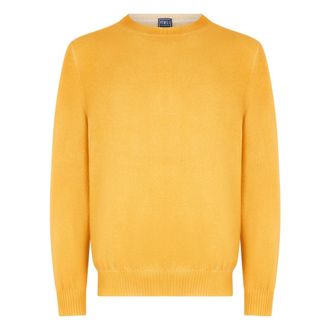 Fedeli Homme, Pulls, Jaune, Taille: XL Pull en cachemire &agrave; col rond
