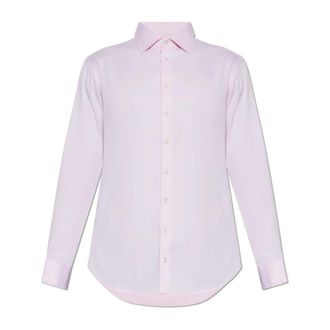 Giorgio Armani Baumwollhemd - - Shirts - Herren - Rosa - 2XL