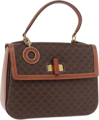 Celine Pre-owned Sac &agrave; main vintage Macadam - Femme - Pre-owned - Brun - Taille: ONE Size
