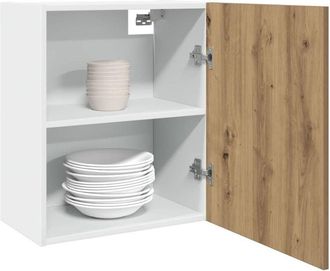 vidaXL Vidaxl - Armoires suspendues 2 pcs ch&ecirc;ne artisanal bois ding&eacute;nierie