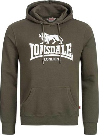 Lonsdale Herren Kapuzenpullover Fremington, Farbe:Green/White, Größe:2XL