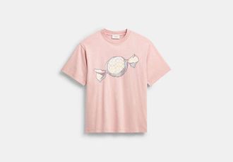 Coach Candy T-Shirt Aus Biobaumwolle Im Relaxed Fit
