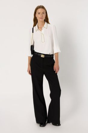 Gerard Darel Pantalon &eacute;vas&eacute; en jersey - CLOE - Noir