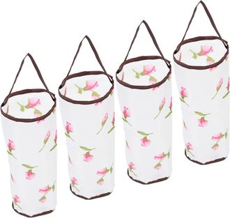 BESPORTBLE 4 Stück Teiliges Wandhängendes Müllbeutelhalter Wiederverwendbar Robuster Kunststoff Tragbarer Haushalt Organizer Für Küche Bad Schrank Und Garage