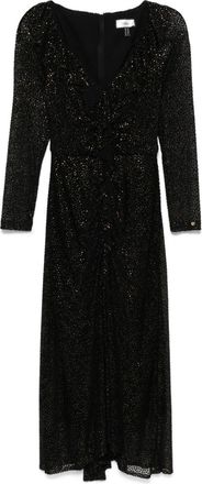Nissa Gepunktetes T&uuml;llkleid - Schwarz