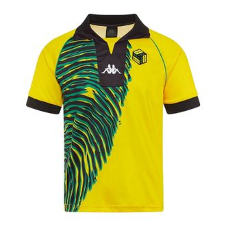 Kappa Pox Too Hot T-Shirt f&uuml;r Herren, Regul&auml;r (Leuchtend Gelb/Schwarz)