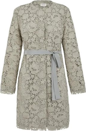 P.A.R.O.S.H. P.a.r.o.s.h., Femme, Manteaux, Beige, Taille: 40 FR Long Lace Jacket