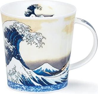 Dunoon Lomond Ukiyo-e Mug en porcelaine fine Motif vague 0,32 l