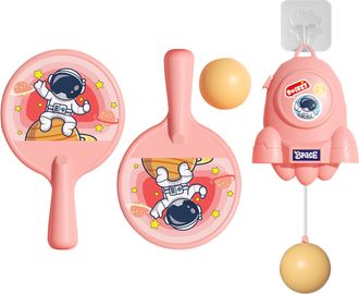 Generic Tischtennistrainer - Verstellbares Pong Paddle Set, Exerciser Trainer Set Kid Children Boys Girls | Skill Practice, Koordination Improvement Drill, Re