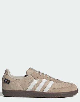 adidas Originals Samba OG - Chaussures - Kaki taupe/blanc craie-Vert