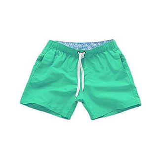 Generic Maillot de bain pour homme, short de natation, à séchage rapide, pour homme, short de plage, short élastique, plage, vert, XXL