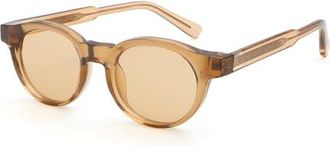 Generic Lunettes De Soleil Rondes Tendance For Hommes Et Femmes, Id&eacute;ales For Les F&ecirc;tes En Ext&eacute;rieur, La Plage Et Les Photos De Vacances.(Brown)