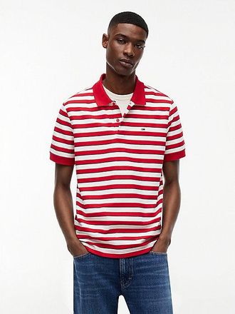 Tommy Hilfiger Polo coupe standard &agrave; rayures en jersey