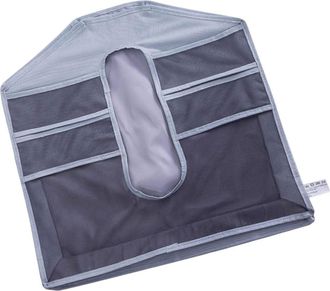 DOITOOL H&auml;ngender Aufbewahrungsbeutel aus Oxford Graue Sockentasche f&uuml;r Kleiderschrank Staubdicht Waschbar mit Gro&szlig;em &Ouml;ffnungsdesign f&uuml;r BH Unterw&auml;sche Socken