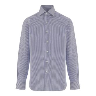 Alessandro Gherardi Gestreiftes Baumwollhemd - - Shirts - Herren - Mehrfarbig - 2XL