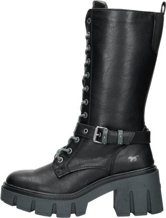Mustang Femme, Chaussures, Noir, Taille: 37 EU Bottes &agrave; lacets Haukea