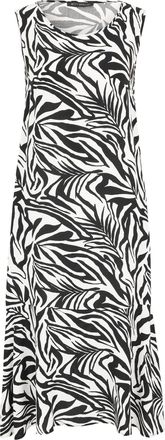 Betty Barclay Damen Stufenkleid weiter Ausschnitt 38, Schwarz/Weiß