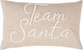 Pad Kissenhülle, Kissenbezug - Team Santa - 60% Wolle, 40% Polyester - Farbe: Natural - 30 x 50 cm