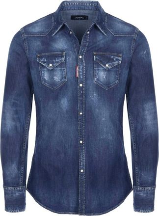 Dsquared2 Herren, Shirts, Blau, SGröße