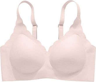 Generic Soutien Gorge Invisible Soutien Gorge sans Armature Brassiere Femme Tous Les Jours Bandeau Glissant sans Bretelles Seamless Ligne Unique Bretelles Amo