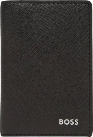 HUGO BOSS Homme, Accessoires, Noir, Taille: ONE Size Portefeuille Bifold en Simili Cuir