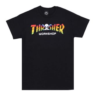 Thrasher Spectrum Tee X AWS Schwarz - - Tops - Herren - Schwarzk - XL