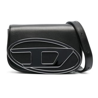 Diesel Femme, Sacs, Noir, Taille: ONE Size Sac Bandoulière en Cuir Noir