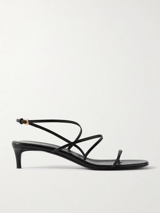 Khaite Sandales En Cuir Loop - Noir