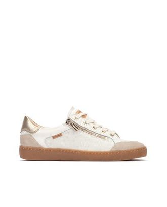 Pikolinos Baskets en Cuir Lanzarote pour Femme Color Off White