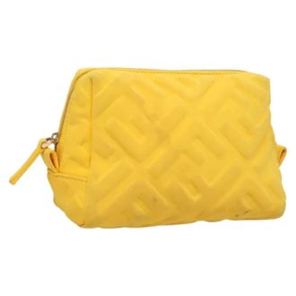 Fendi Pre-owned Nylon pouches - - Pre-owned - Damen - Gelb - ONE SIZE