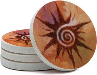 Thirstystone Spirale Sun Untersetzer, multicolor